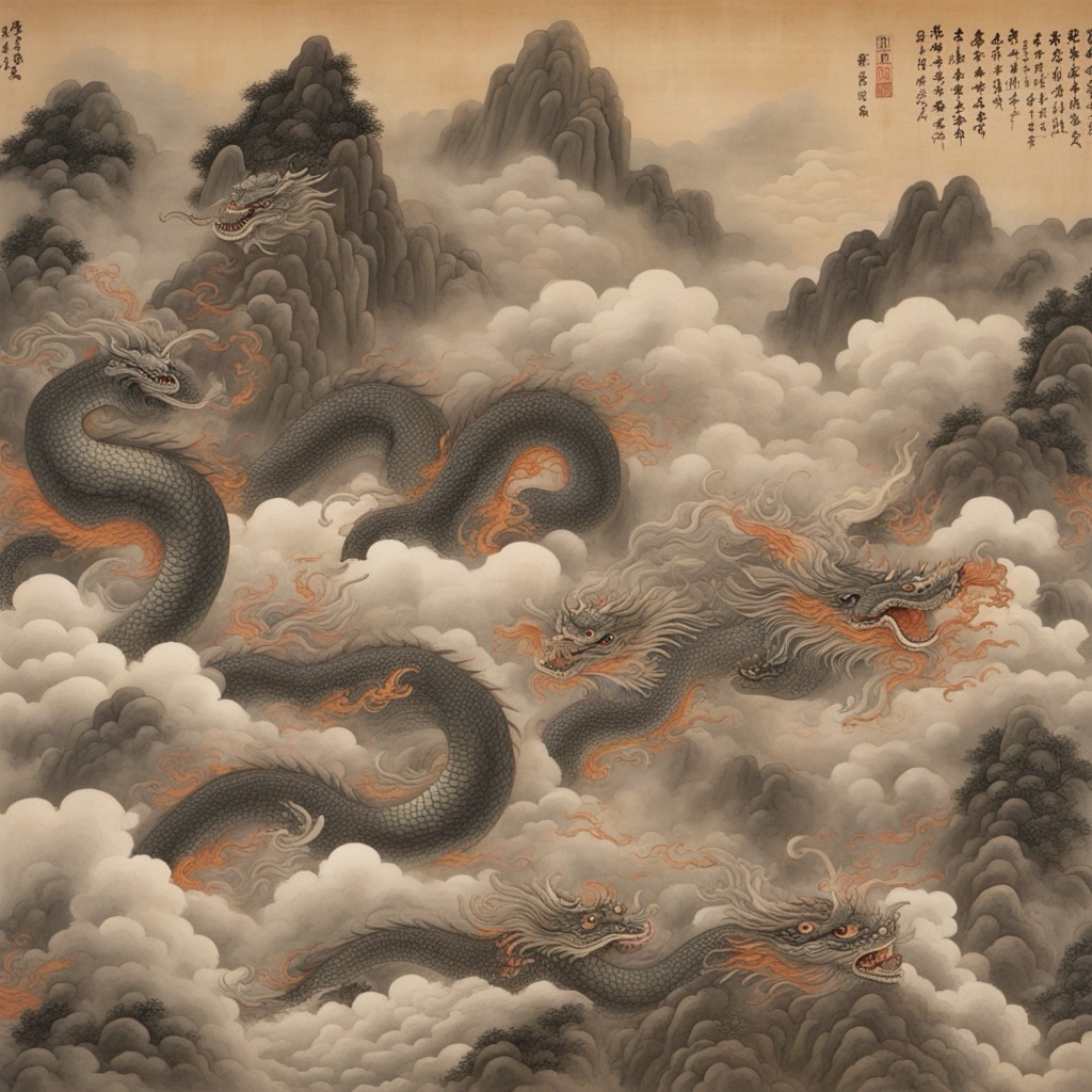 Nine Dragons (painting) – Monika Tkaczyk